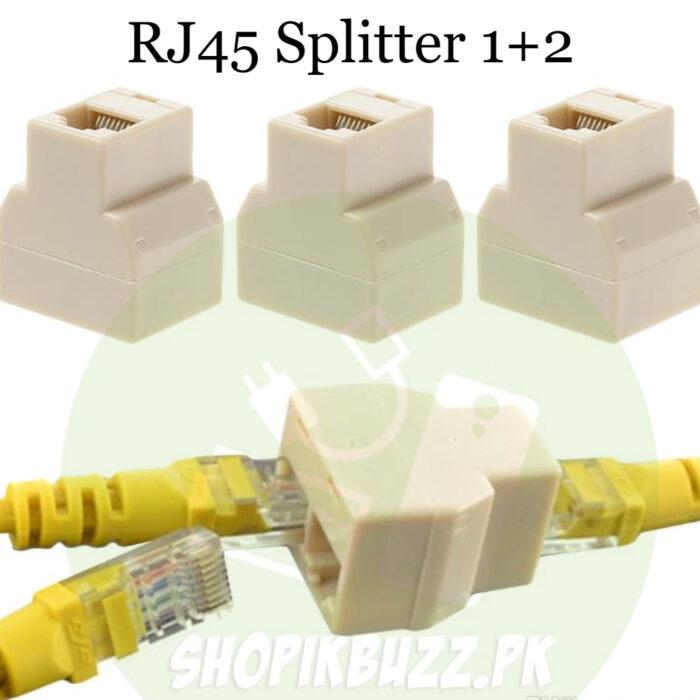 RJ45 Splitter 1+2 Connector CAT5 LAN Ethernet Adapter | Shopikbuzz