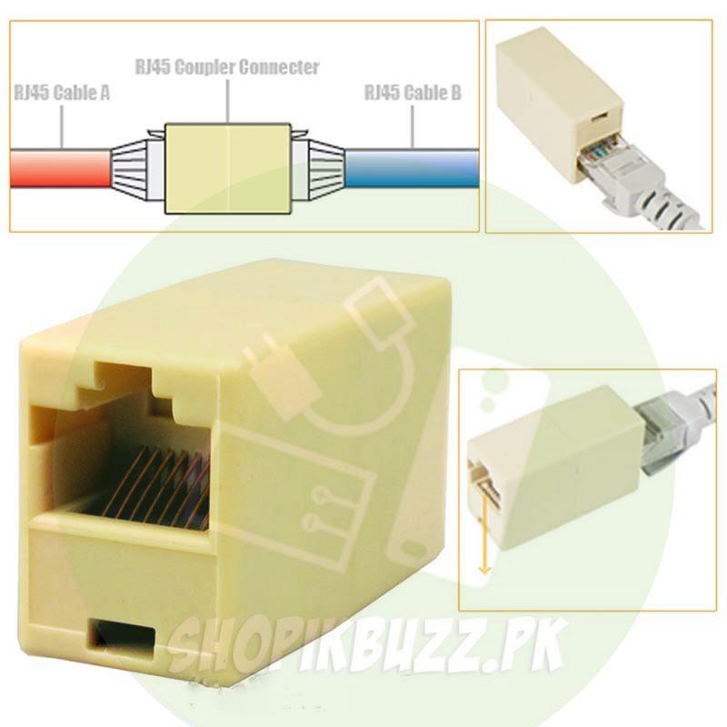 RJ45 Extender Network LAN Connector Adapter Coupler | Shopikbuzz