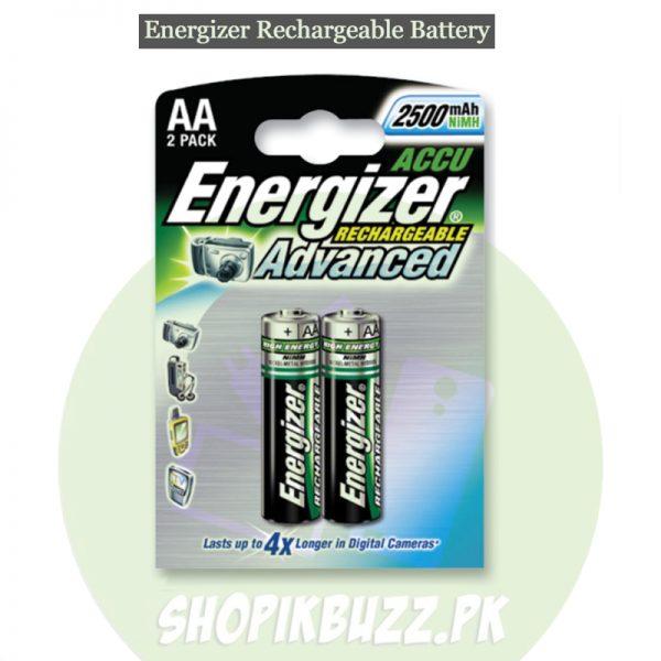 Energizer Rechargeable Cell AA 2x Battery 2500mah | Shopikbuzz