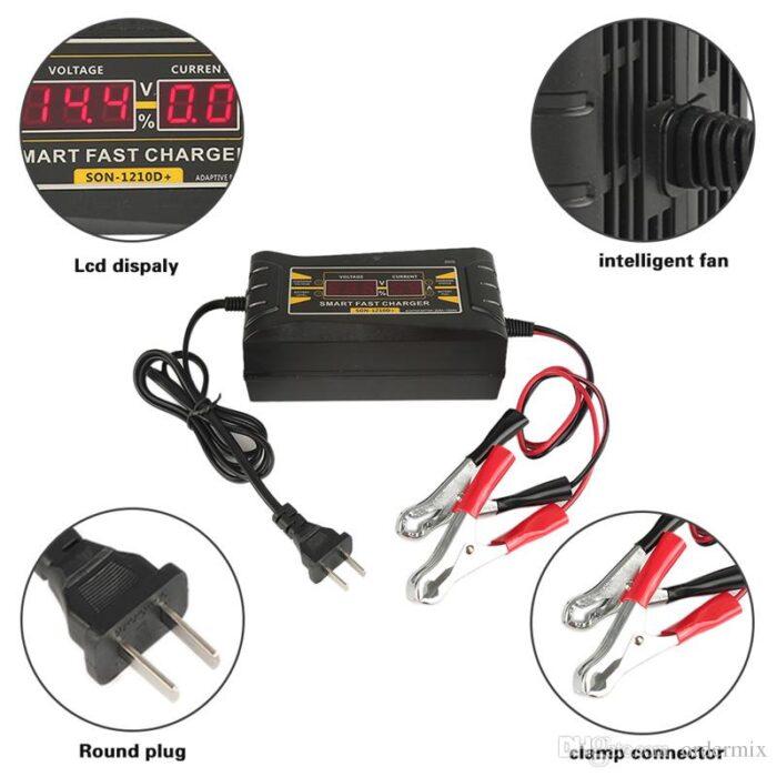 Motorcycle Battery Charger 12V 6A Smart Digital | Shopikbuzz