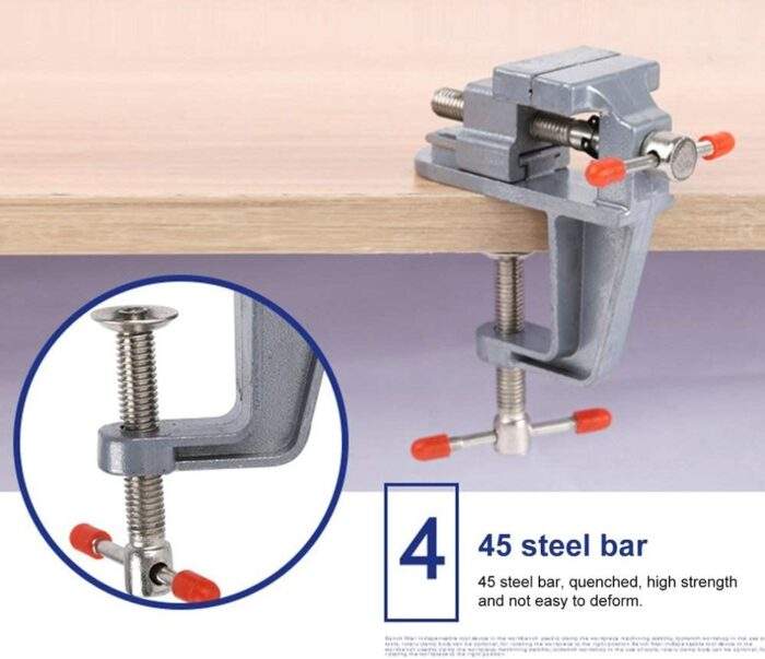 Aluminum Alloy Small Mini Table Clamp Vice Hobby Jewlery Work 30MM ...