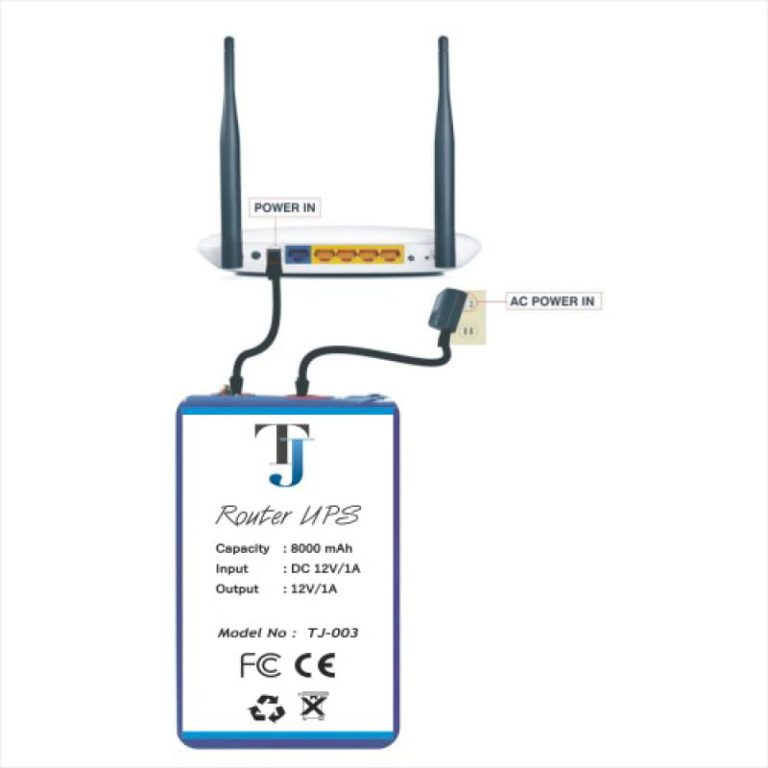 WiFi Router UPS Power Bank 4 to 5 Hours Backup with Adapter | Shopikbuzz